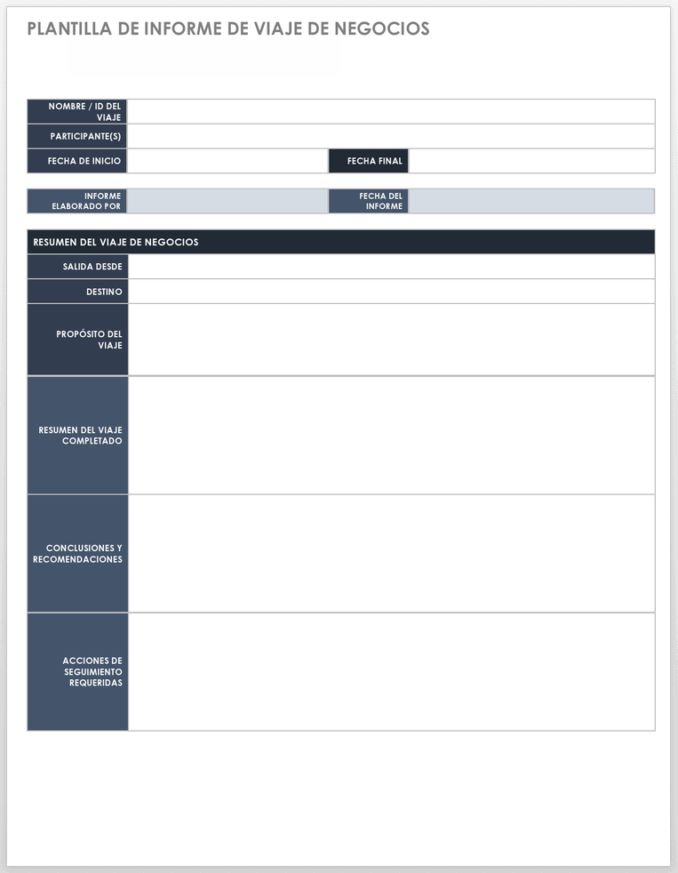 Plantillas de Itinerario gratuitas